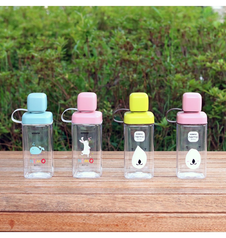 코멕스 트라이탄 네모 물병 430ml 휴대용 물통 티몬
