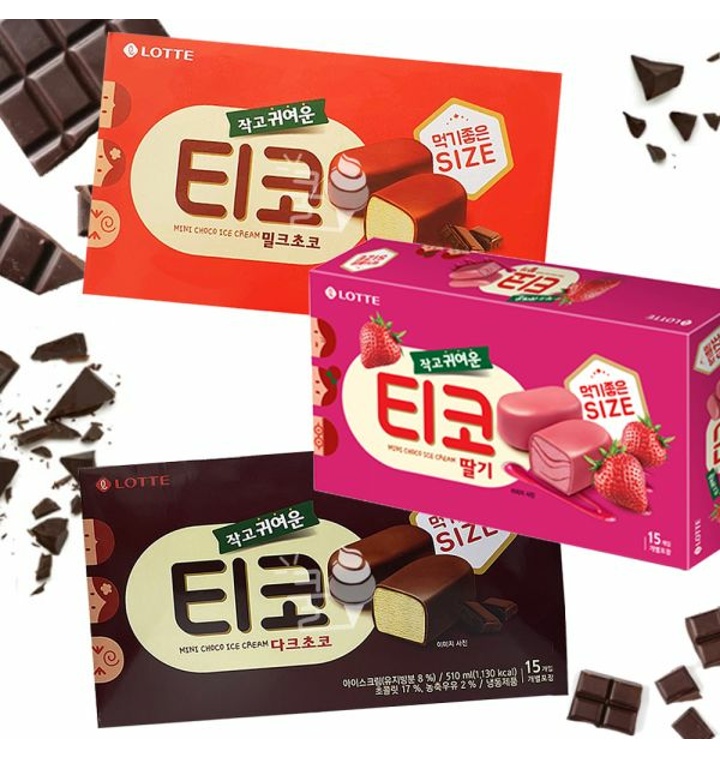 티코 아이스크림 6박스 옛날아이스크림 대용량 업소용 초코 딸기 여름간식 티몬