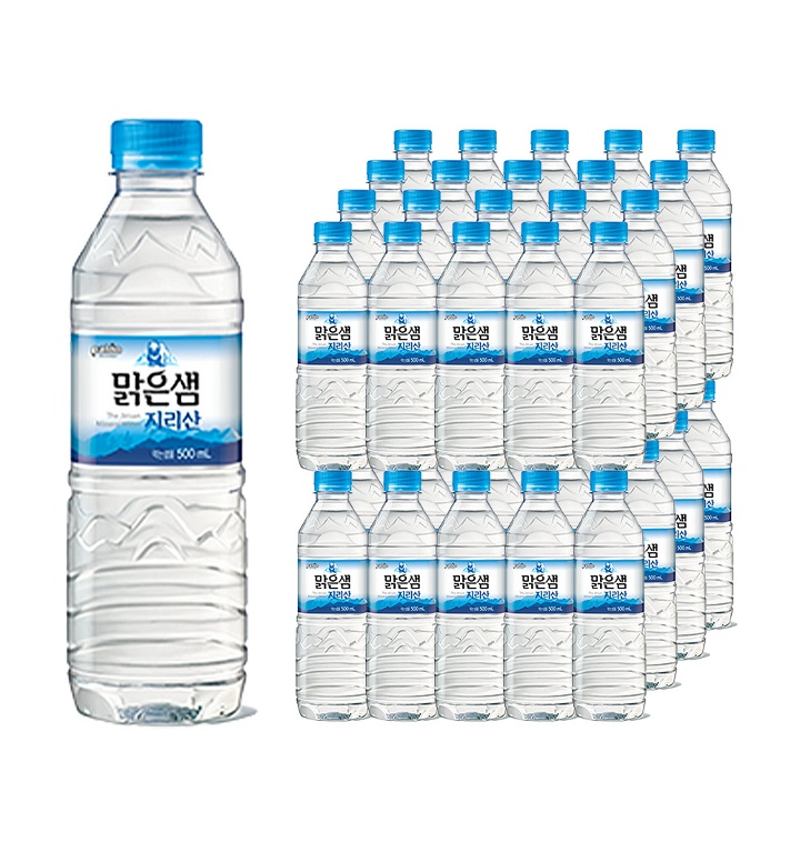 지리산 맑은샘 생수 천연 암반수 500ml 40개 특가구성 500ml 2l 티몬
