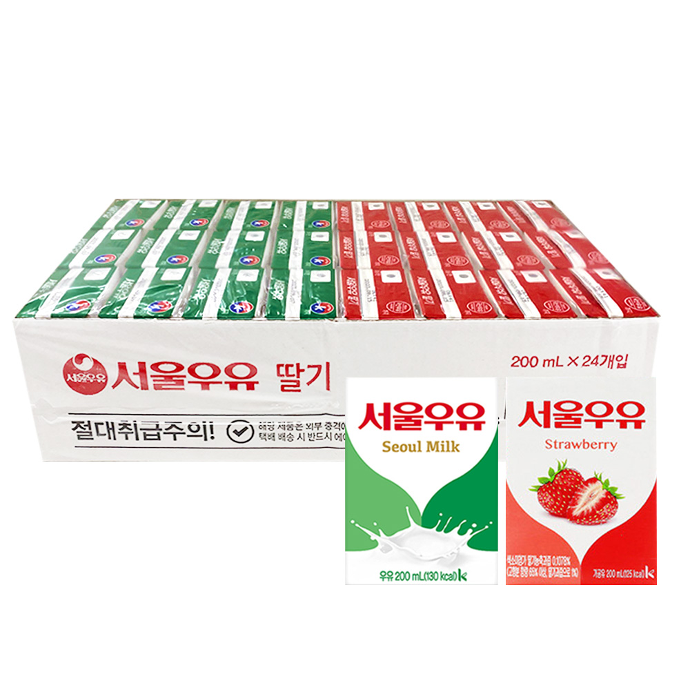 [히트상품] 서울우유 멸균우유8개 초코우유8개 딸기우유8개 조합 외 멸균 모음 티몬