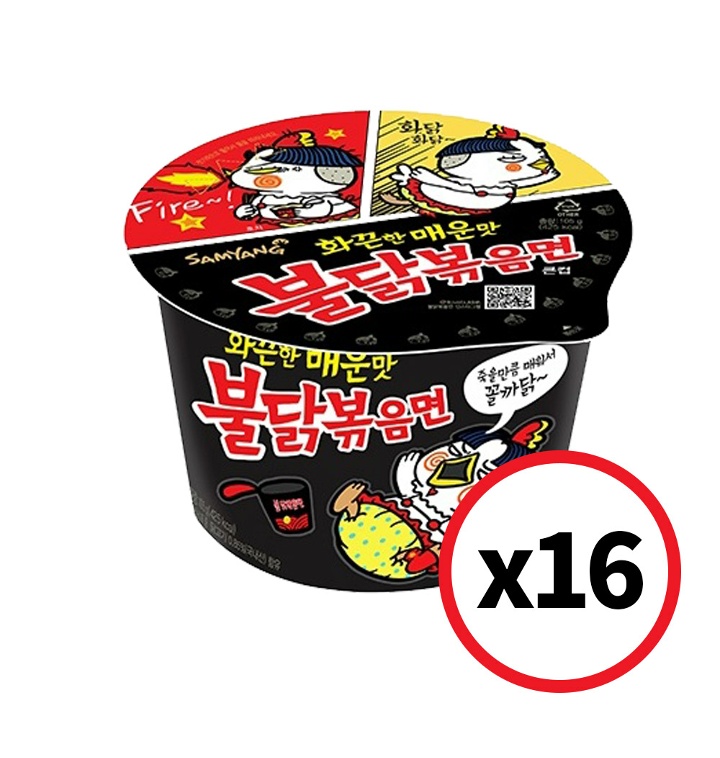 큰컵 삼양불닭볶음면 105g 16개입 티몬