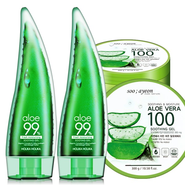 [홀리카홀리카] 알로에 99 수딩젤 250ml 2개 알로에베라젤 티몬