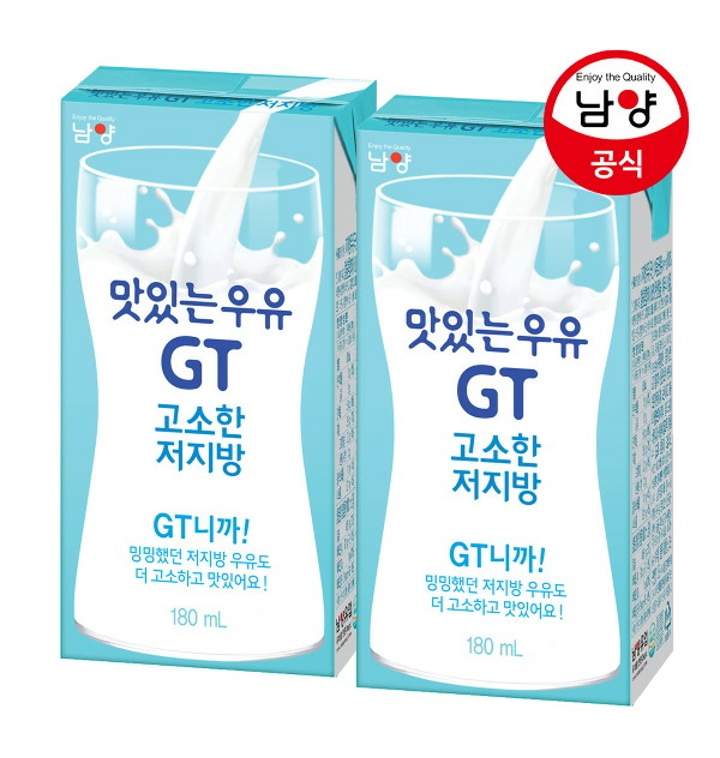 [남양] 맛있는우유gt 고소한 저지방 180ml 24팩 티몬