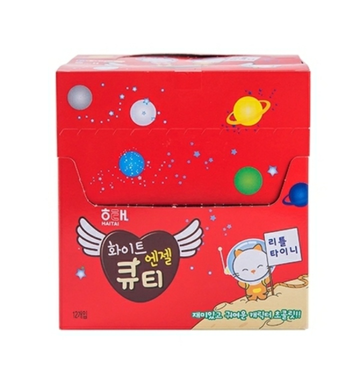 화이트 엔젤 큐티 27g 12입 캐릭터 초콜릿 발렌타인 티몬