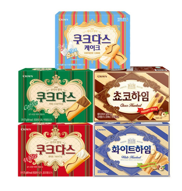 크라운 쵸코하임 284g 화이트하임 284g 쿠크다스 비엔나커피 289g 화이트토르테 289g 케이크 154 티몬