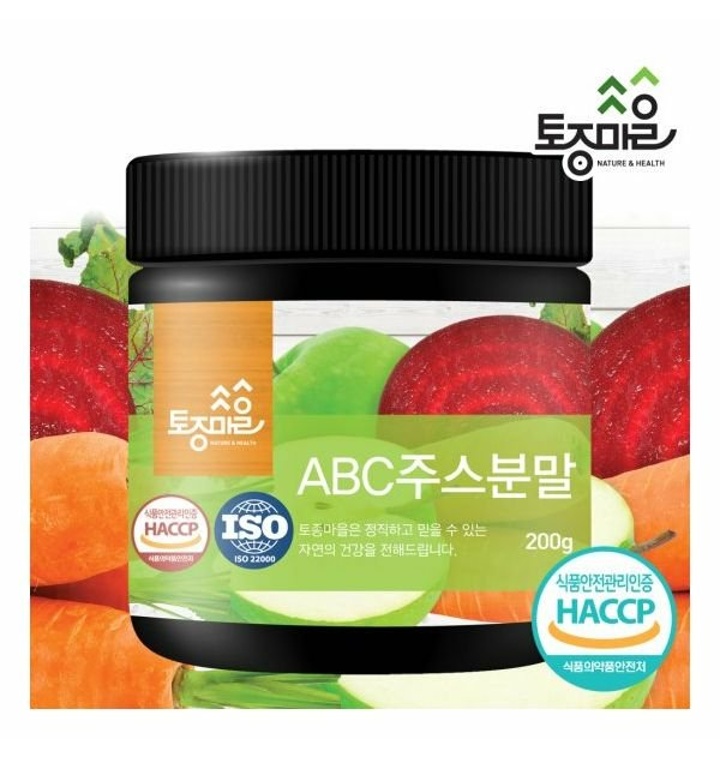 [토종마을]haccp인증 국산 Abc주스분말 200g 풋사과 비트 당근 티몬