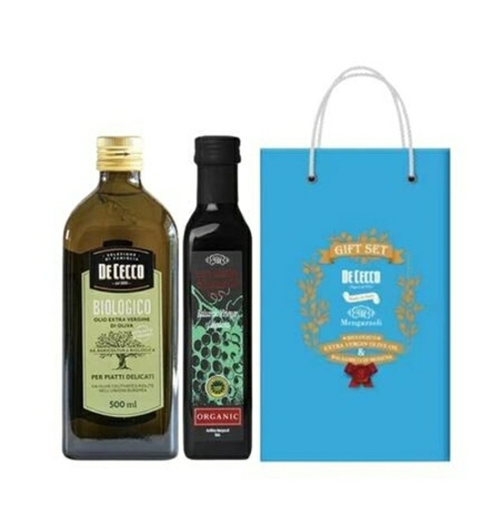데체코 엑스트라버진 올리브오일 500ml 와인식초 250ml 혼합선물세트 티몬