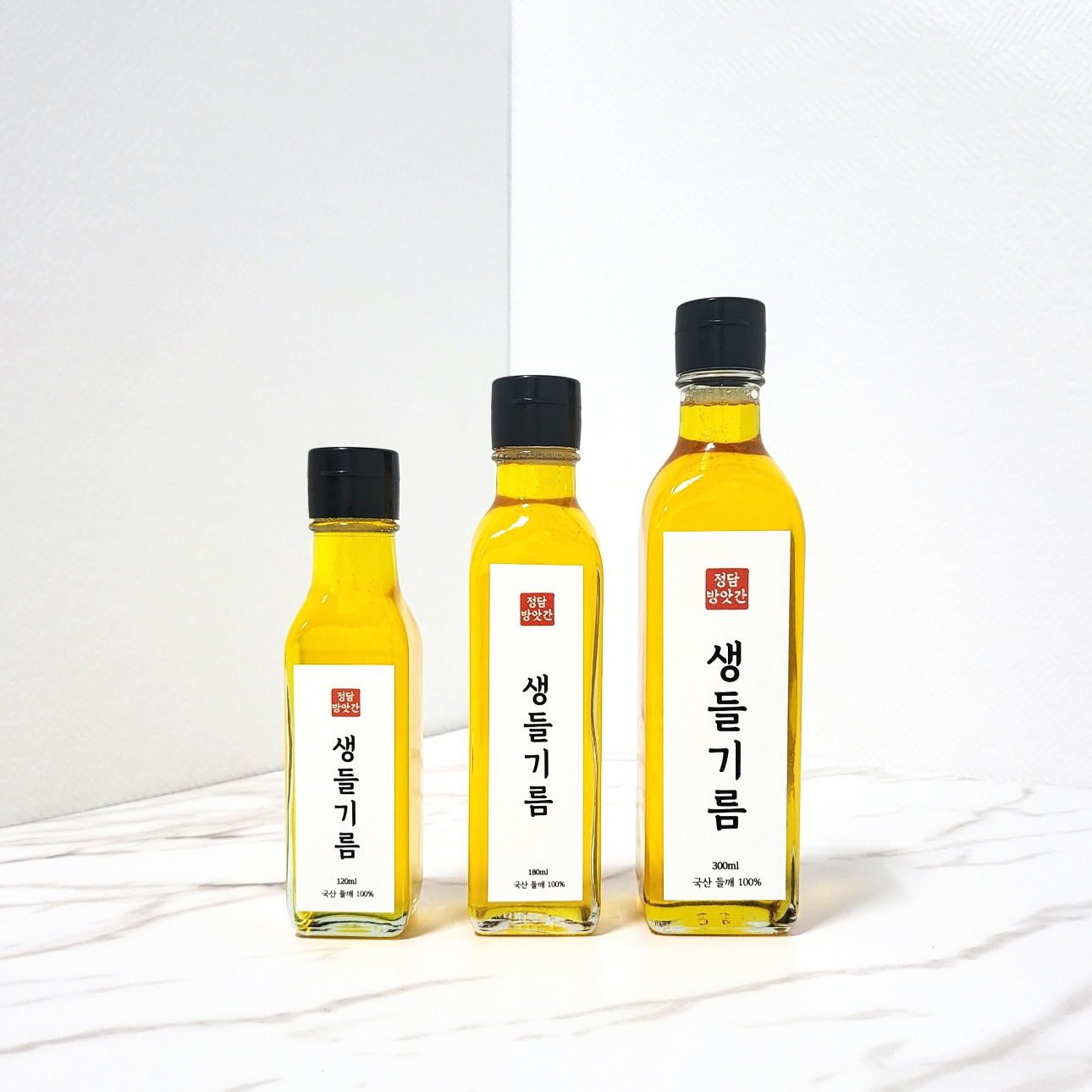 정담방앗간 국산 생들기름 저온착유 180ml 300ml 티몬